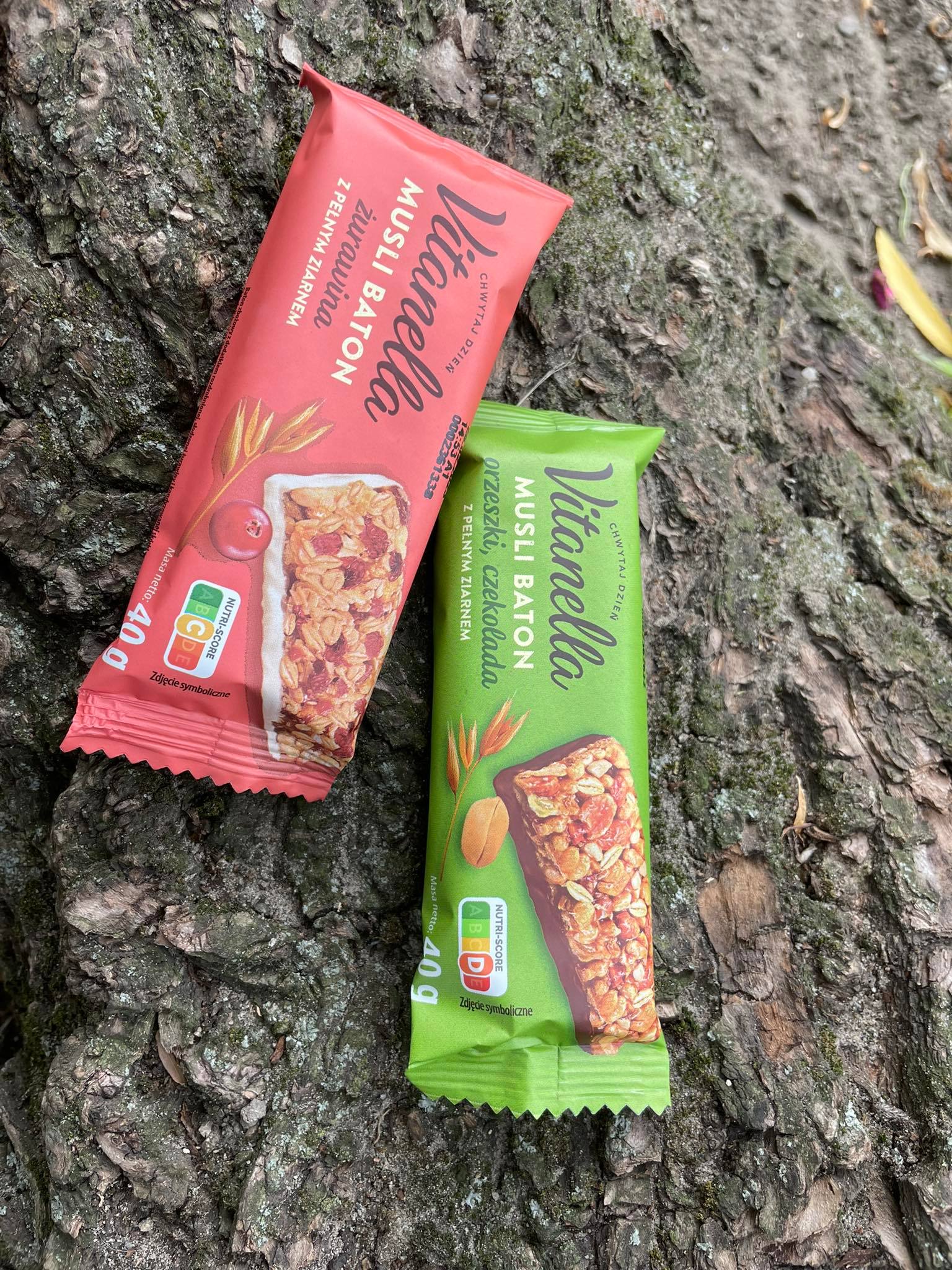 Vitanella Musli Baton z pełnym ziarnem – Żurawina i orzeszki-czekolada ...